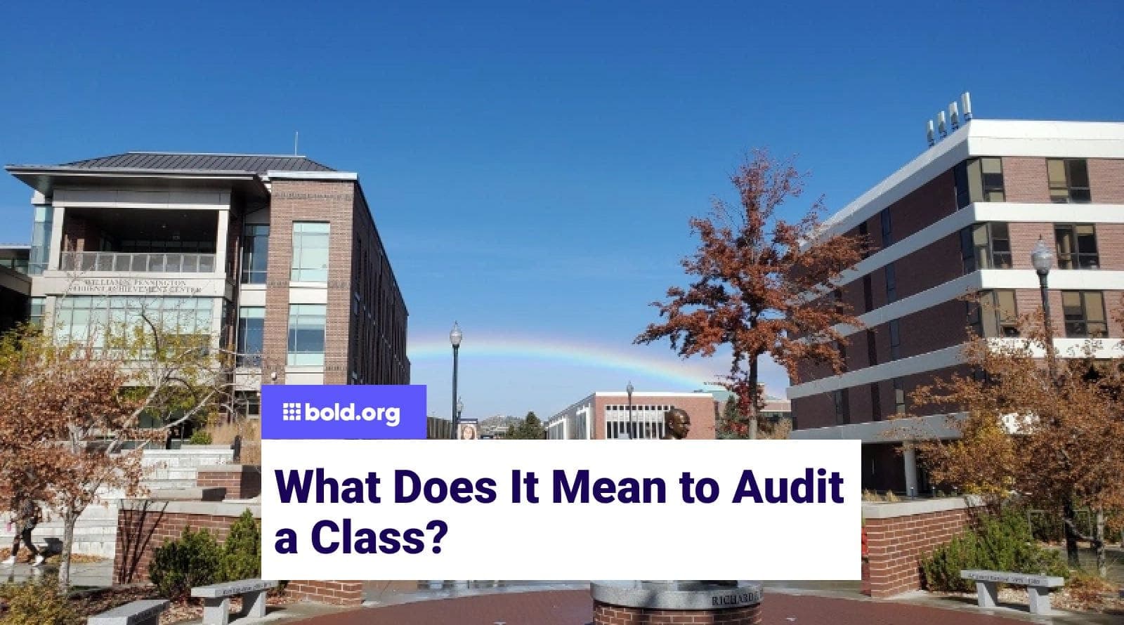 What Does It Mean to Audit a Class?👀 | Bold.org | Bold.org